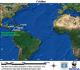 Cristina: map locator 4 | WWF